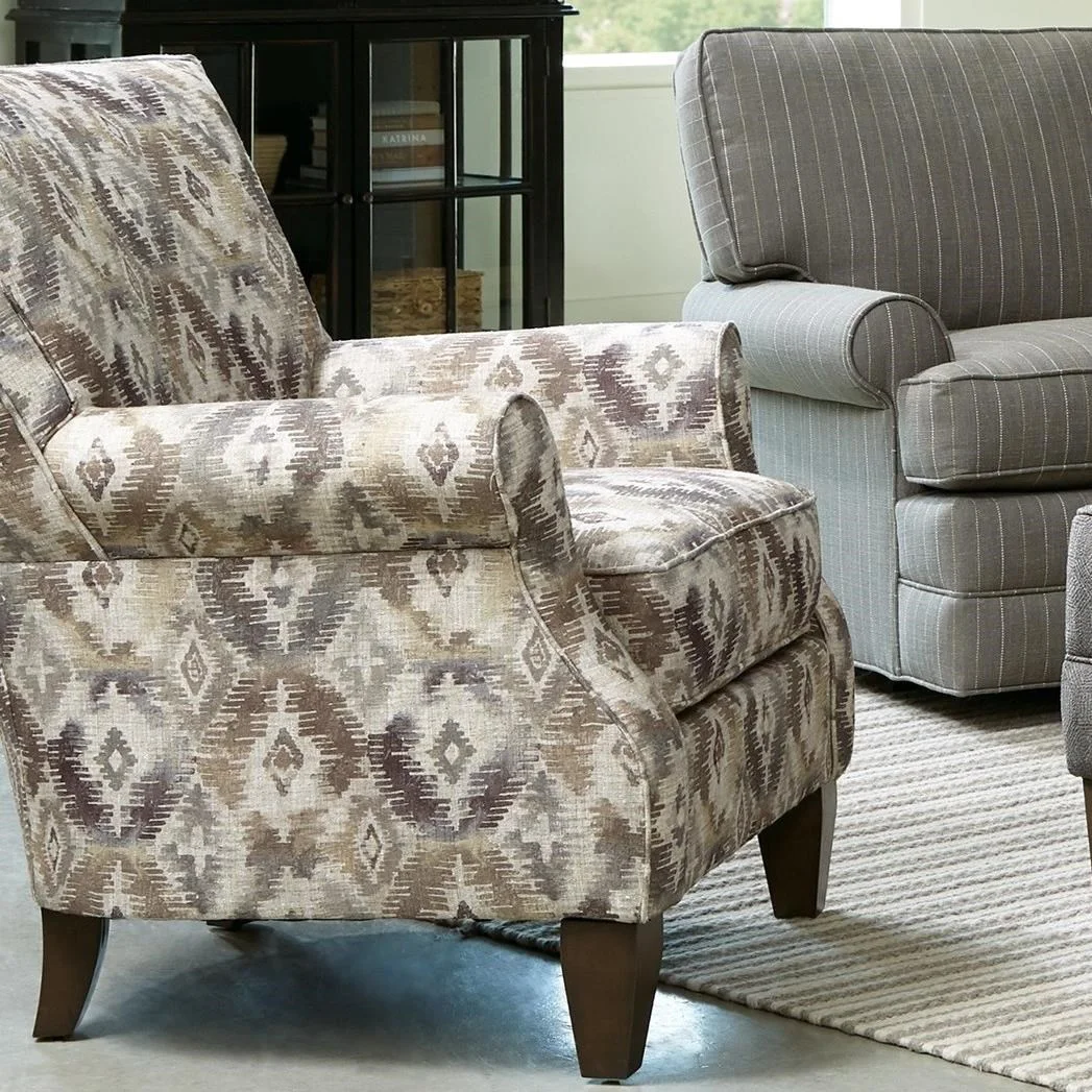 Hickorycraft Accent Chairs 061310 Contemporary Upholstered Chair With Rolled Arms Sheelys